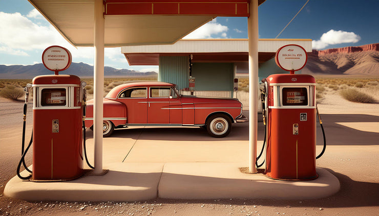 The History of 1950s American Gas Pumps and Vintage Petrol Pump Globes ...